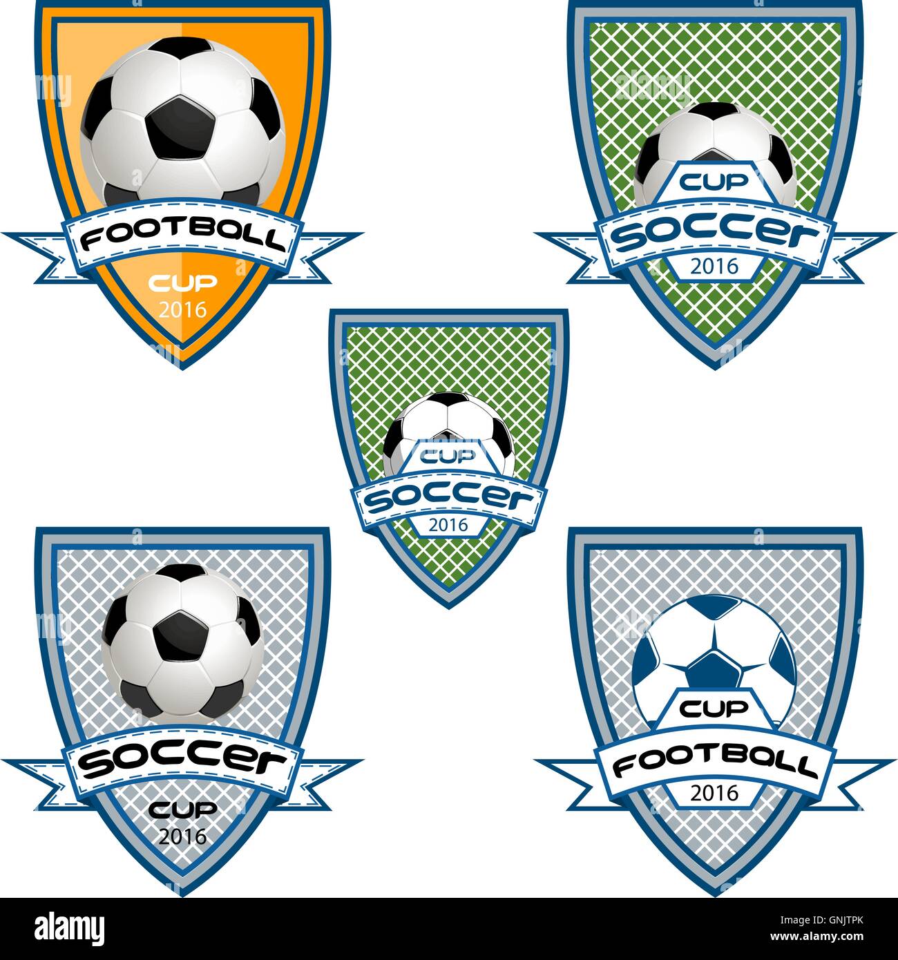 Set football logo for the team and the cup Stock Vector Image & Art - Alamy