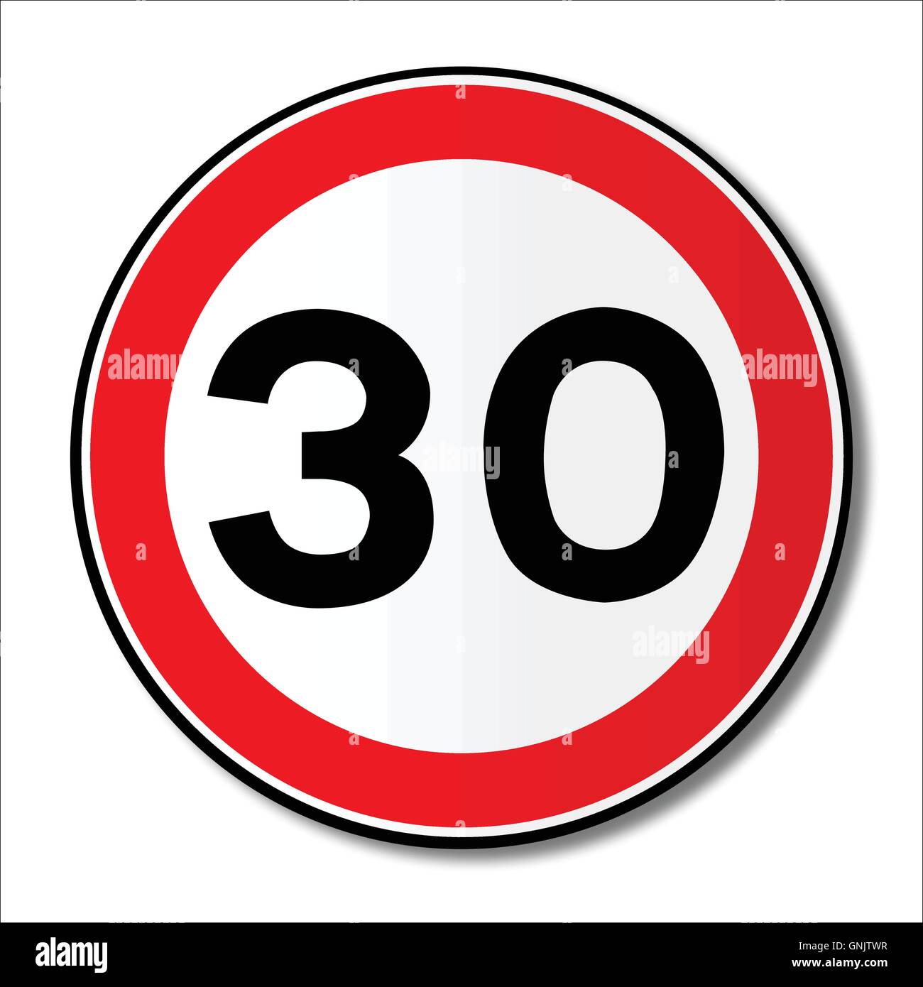 30 mph speed limit signs hi-res stock photography and images - Alamy