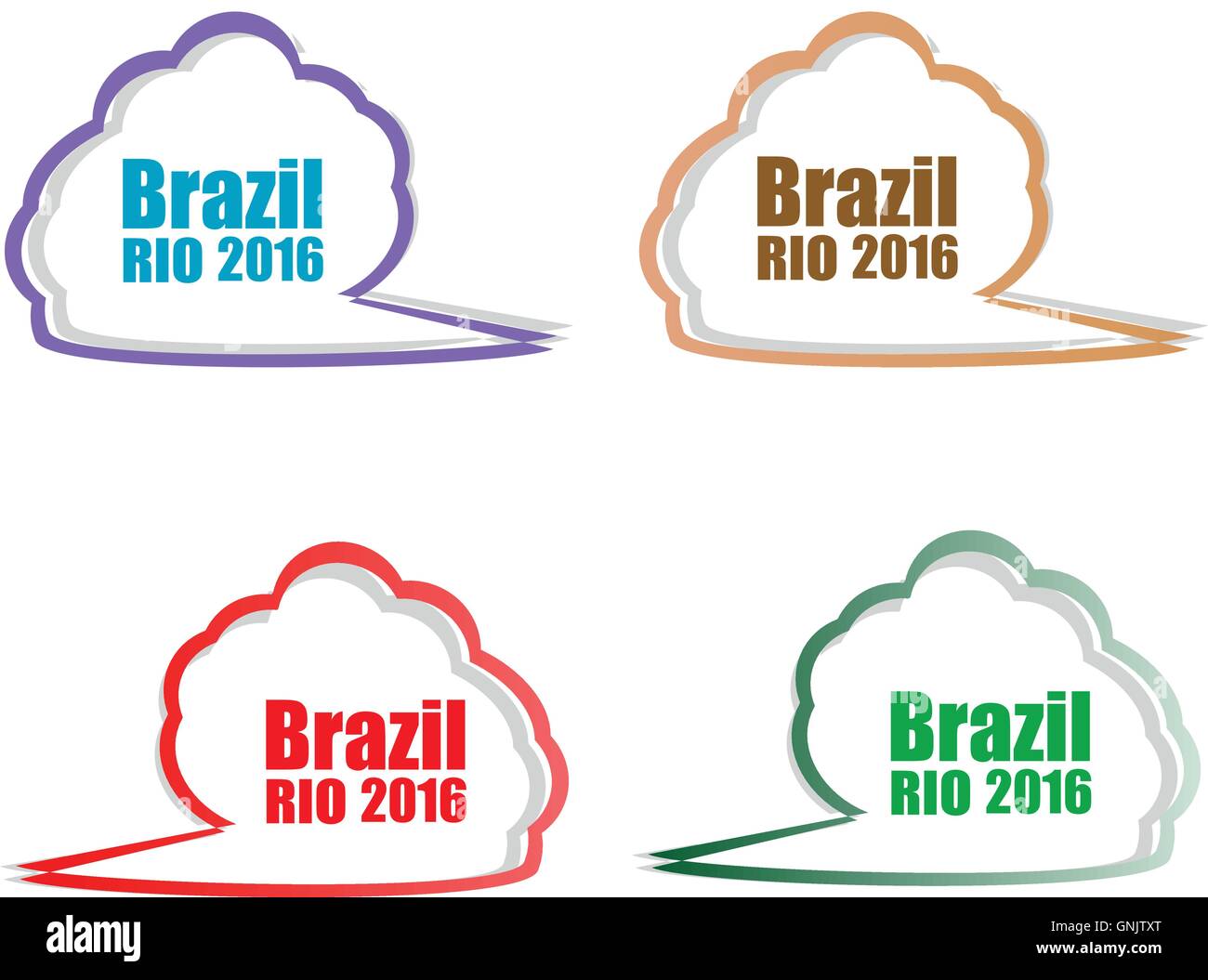 Brazilian stickers Stock Vector Images - Alamy