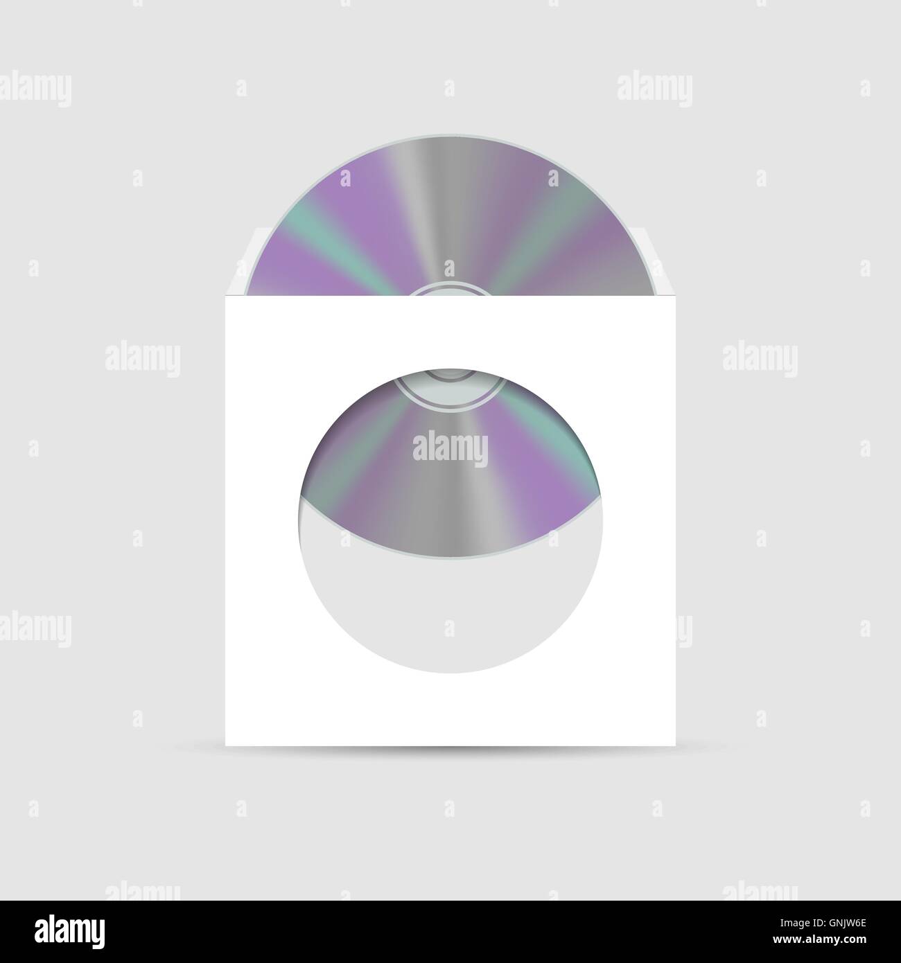 Envelope for CD with window, vector illustration Stock Vector Image ...