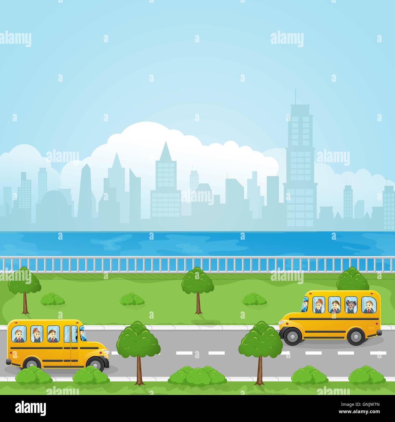 High school building cartoon Stock Vector Images - Alamy