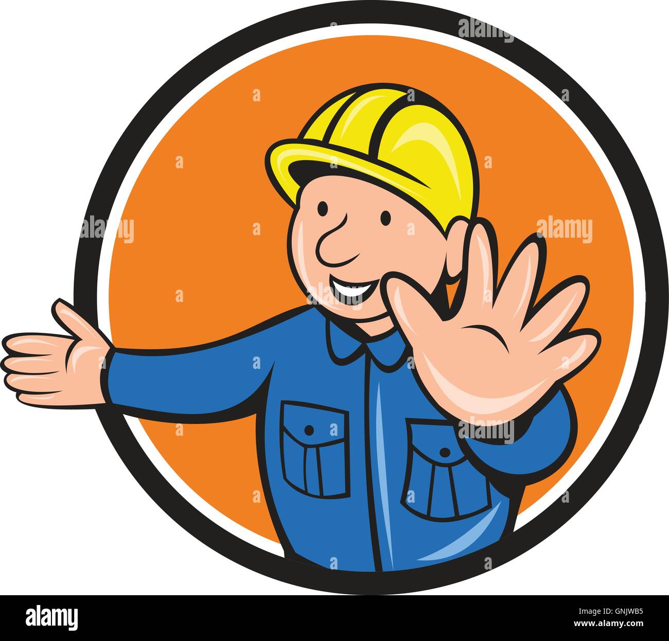 Hand stop cartoon hi-res stock photography and images - Alamy