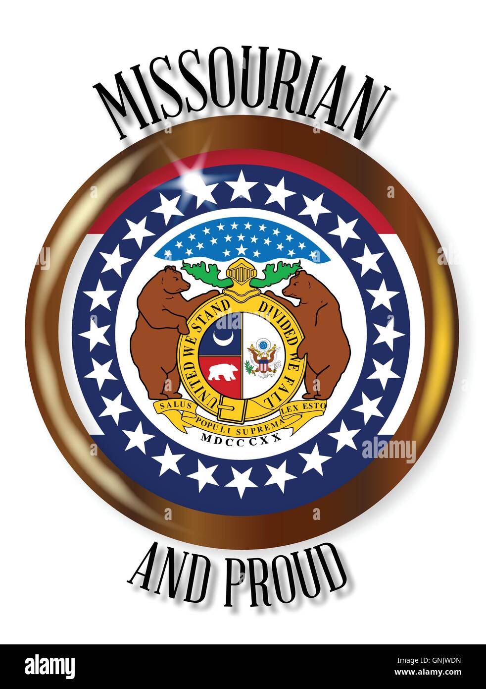 Missourian flag Stock Vector Images - Alamy