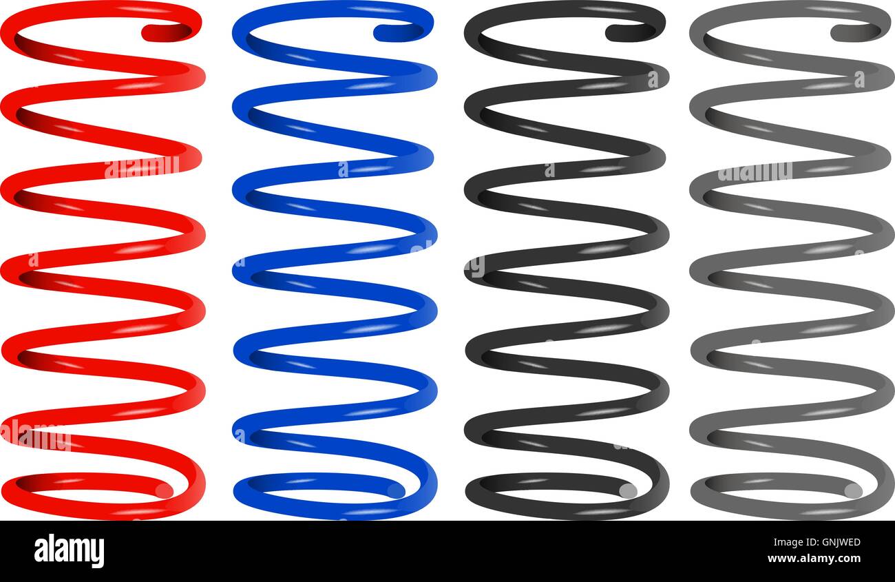 Springs suspension Stock Vector Images - Alamy