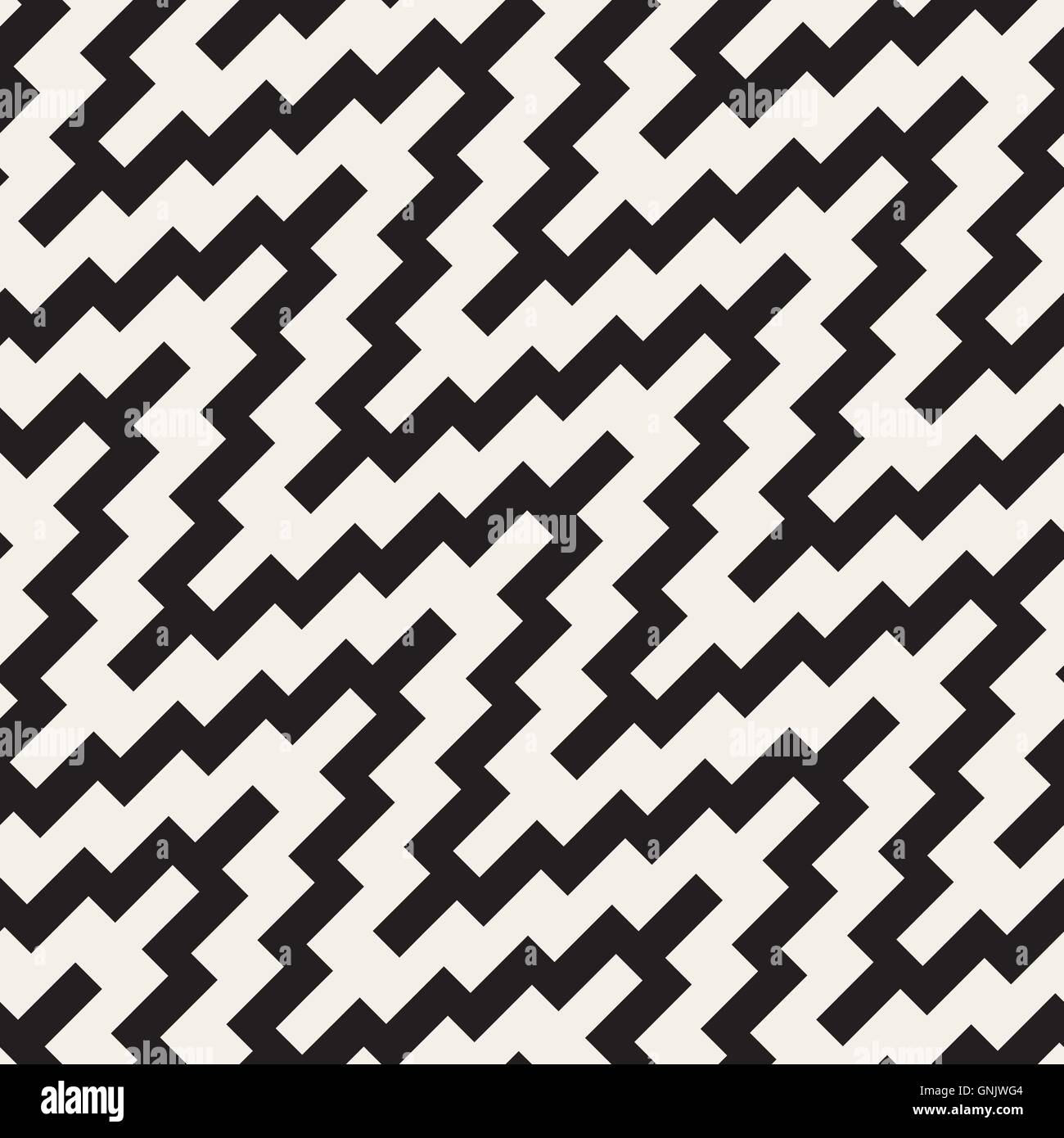 Vector Seamless ZigZag Rounded Diagonal Lines Geometric Pattern Stock ...