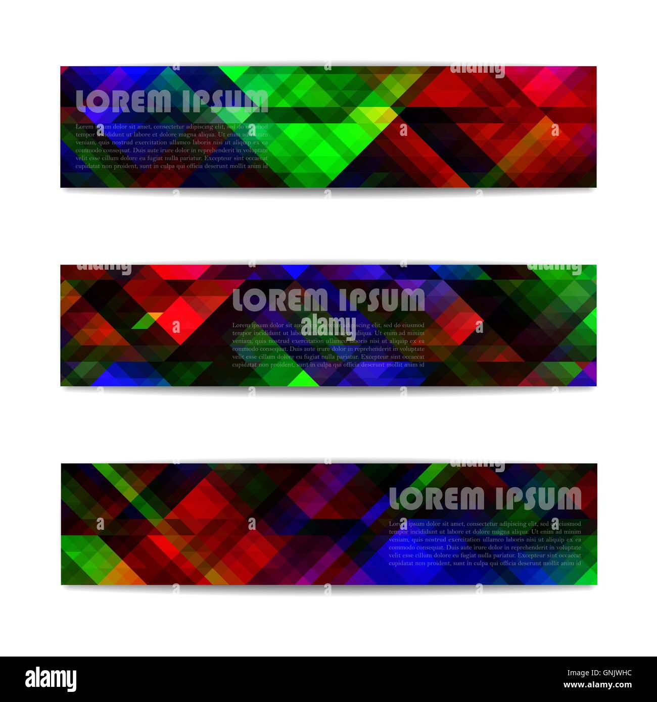 A set of web banners, vector illustration Stock Vector Image & Art - Alamy
