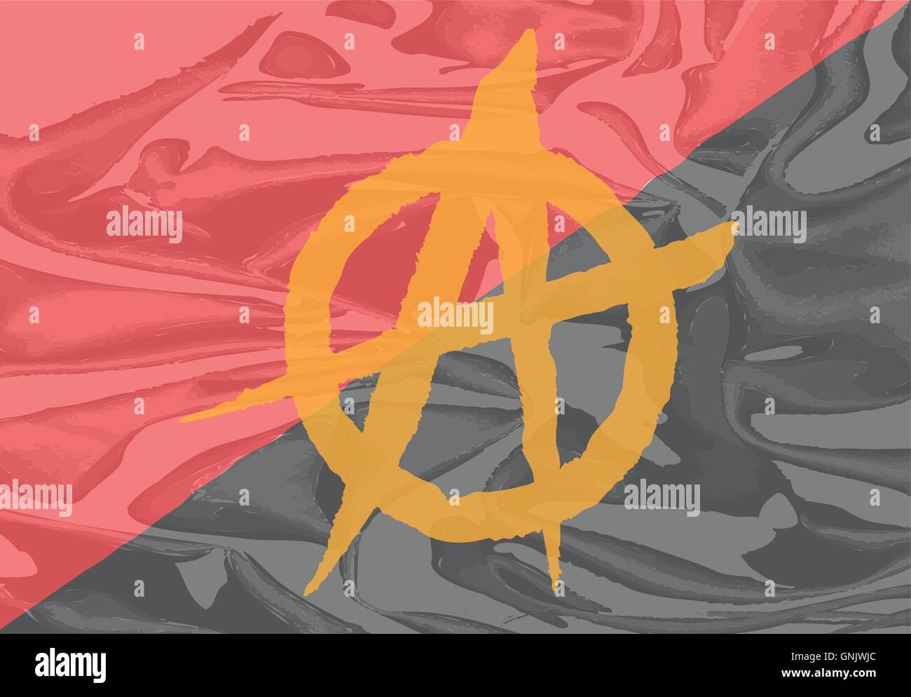 Red and Black Anarchy Flag Stock Vector Image & Art - Alamy