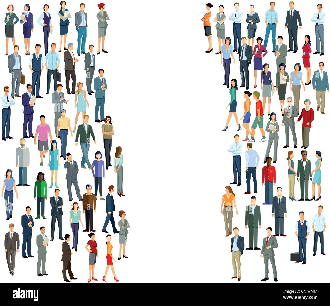 two groups crowds, diversity Stock Vector Image & Art - Alamy