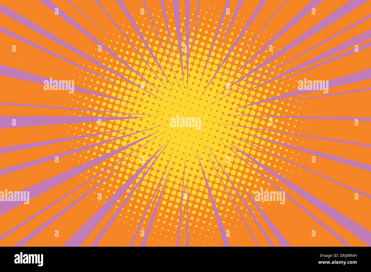 The sun comic book retro pop art background Stock Vector Image & Art ...