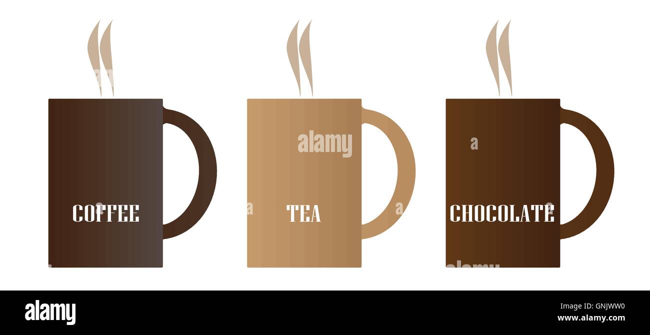 Mug hot chocolate drink Stock Vector Images - Alamy