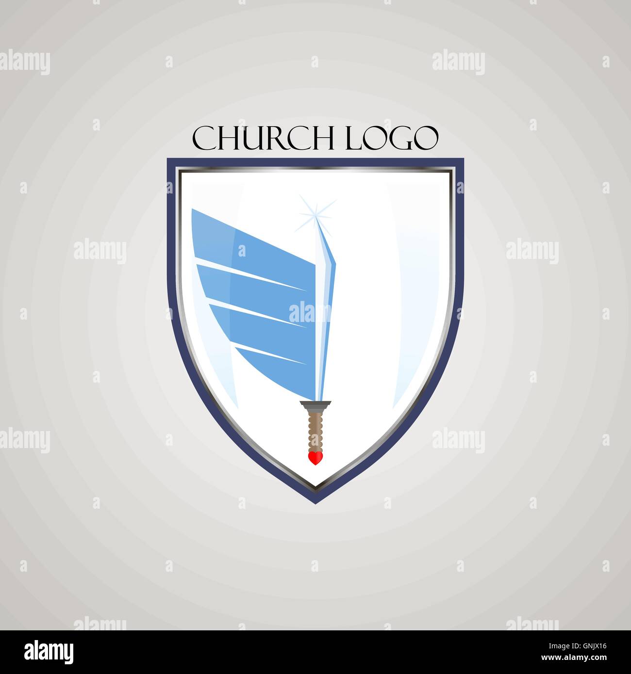 Sign cross concept angel Stock Vector Images - Alamy