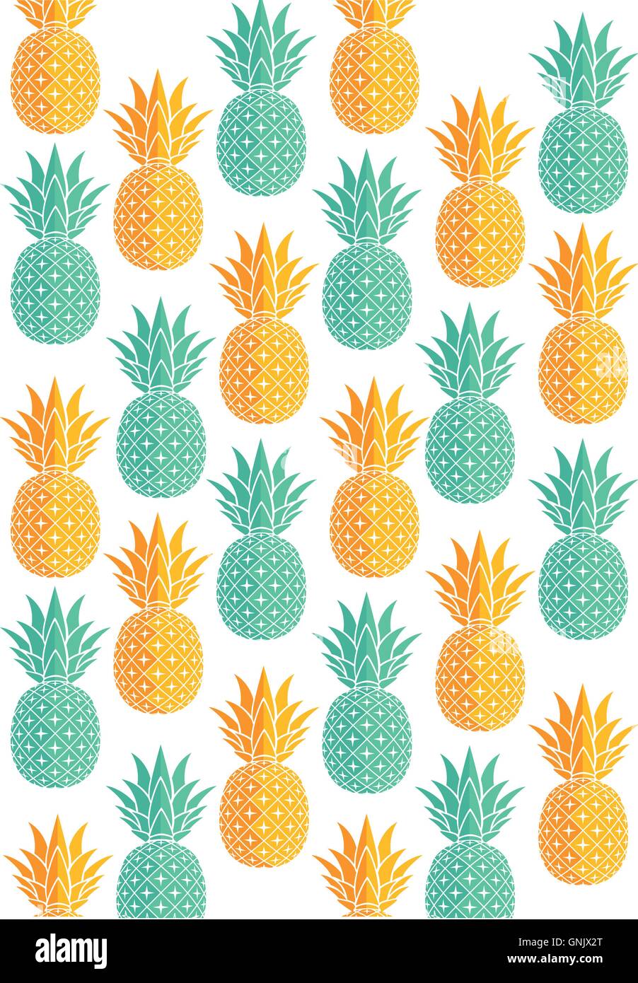 Pineapple pattern hi-res stock photography and images - Alamy