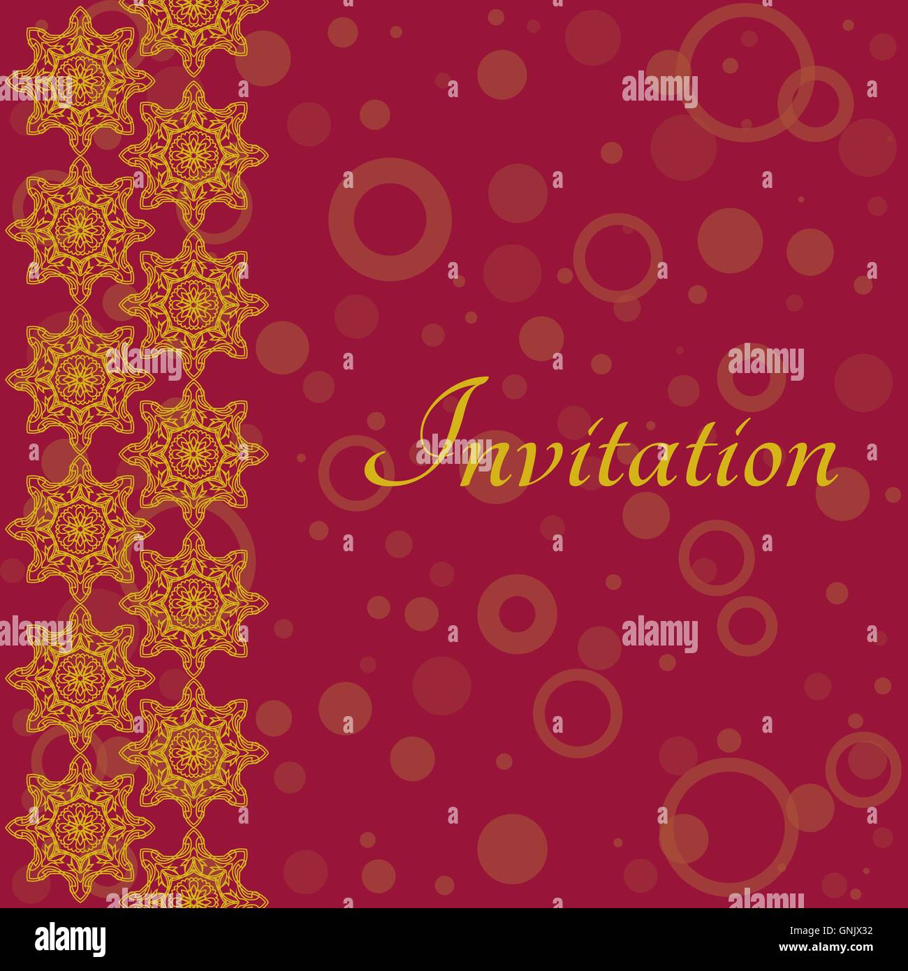 Template for invitation, greeting card Stock Vector Image & Art - Alamy