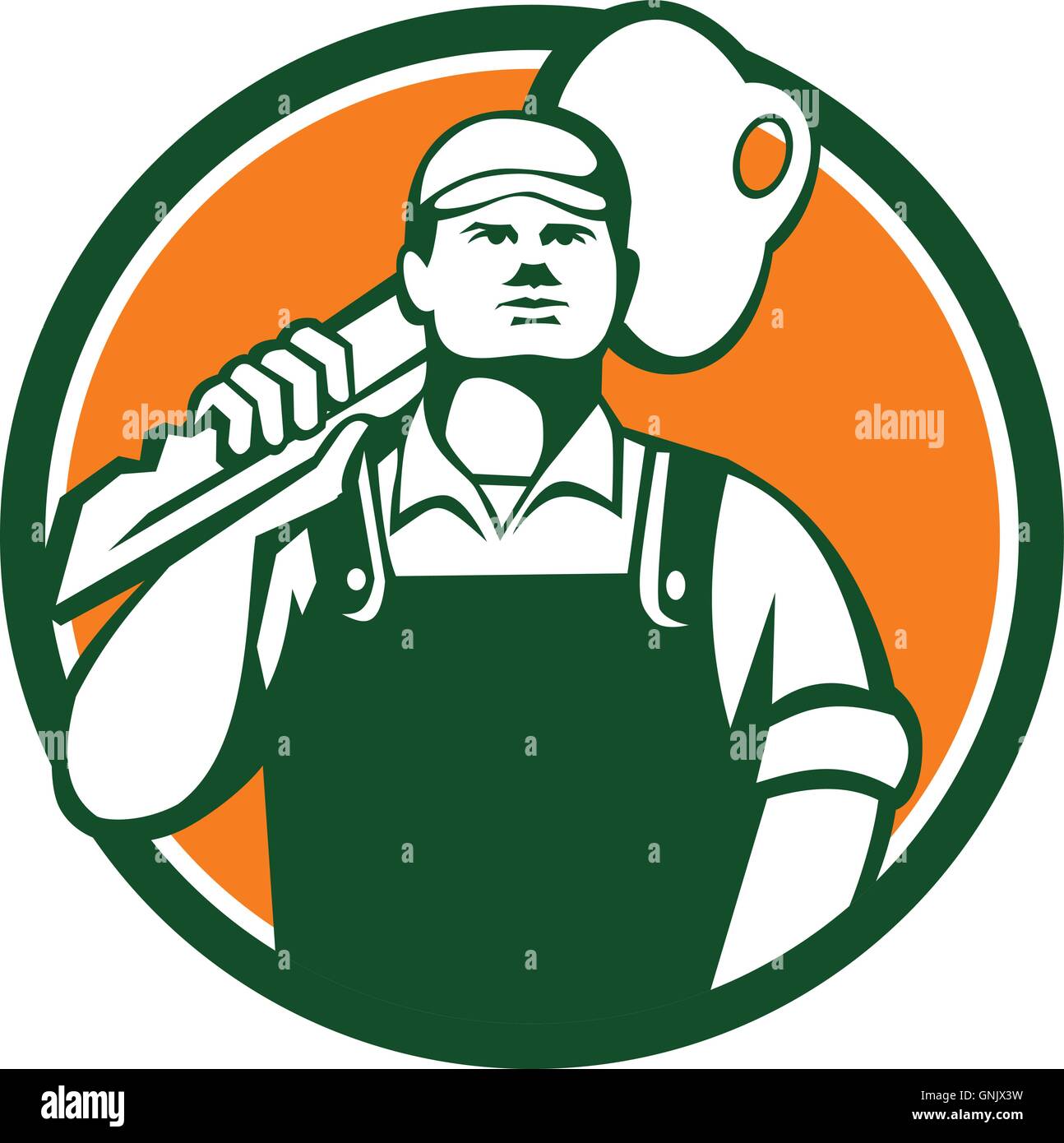 At shoulder Stock Vector Images - Alamy