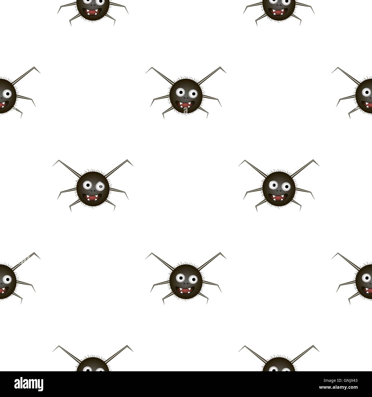 seamless pattern with funny spider Stock Vector Image & Art - Alamy
