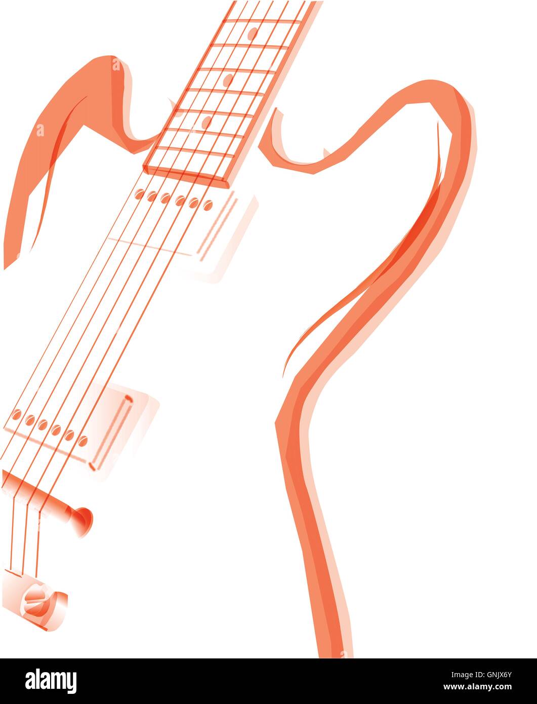 Abstract Red Guitar Background Stock Vector Image & Art - Alamy