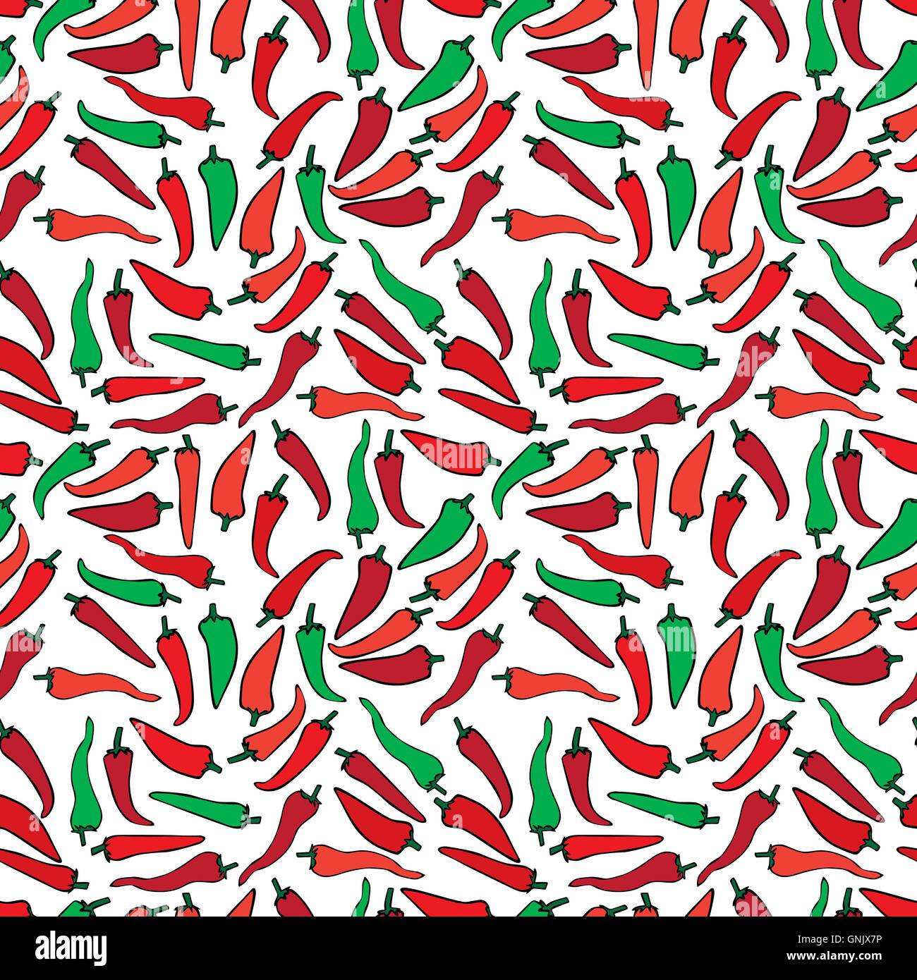 Peppers white background Stock Vector Images - Alamy