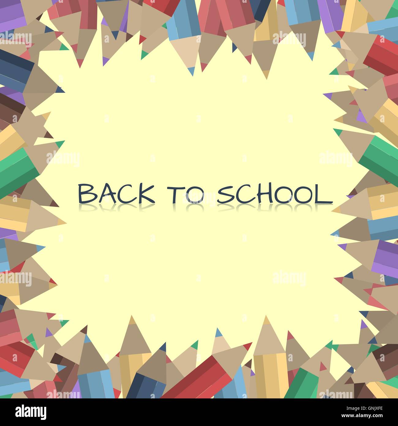 Frame with pencils, vector illustration Stock Vector Image & Art - Alamy