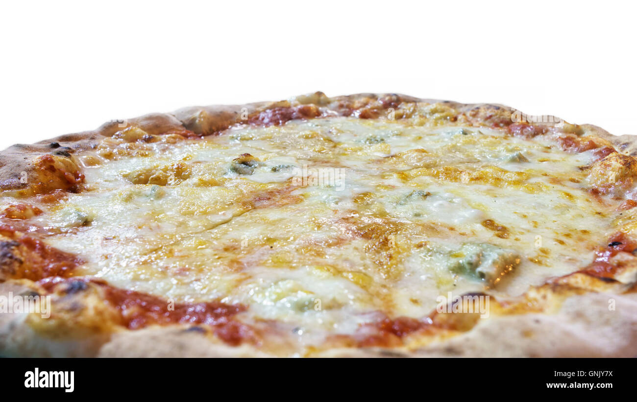 Pizza four cheese on hi-res stock photography and images - Alamy