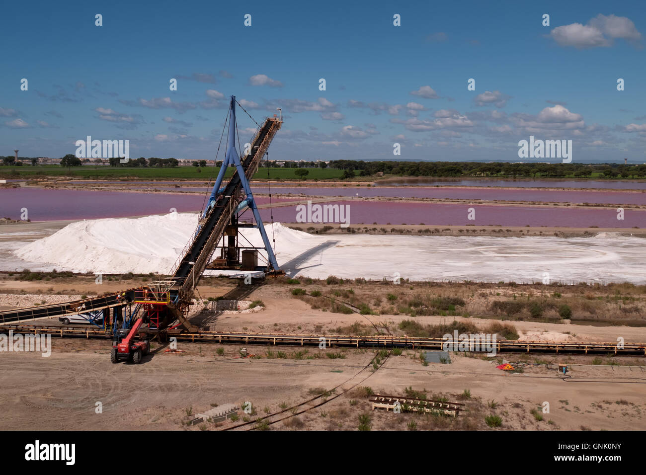 Salt production conveyor belt salt hi-res stock photography and images ...