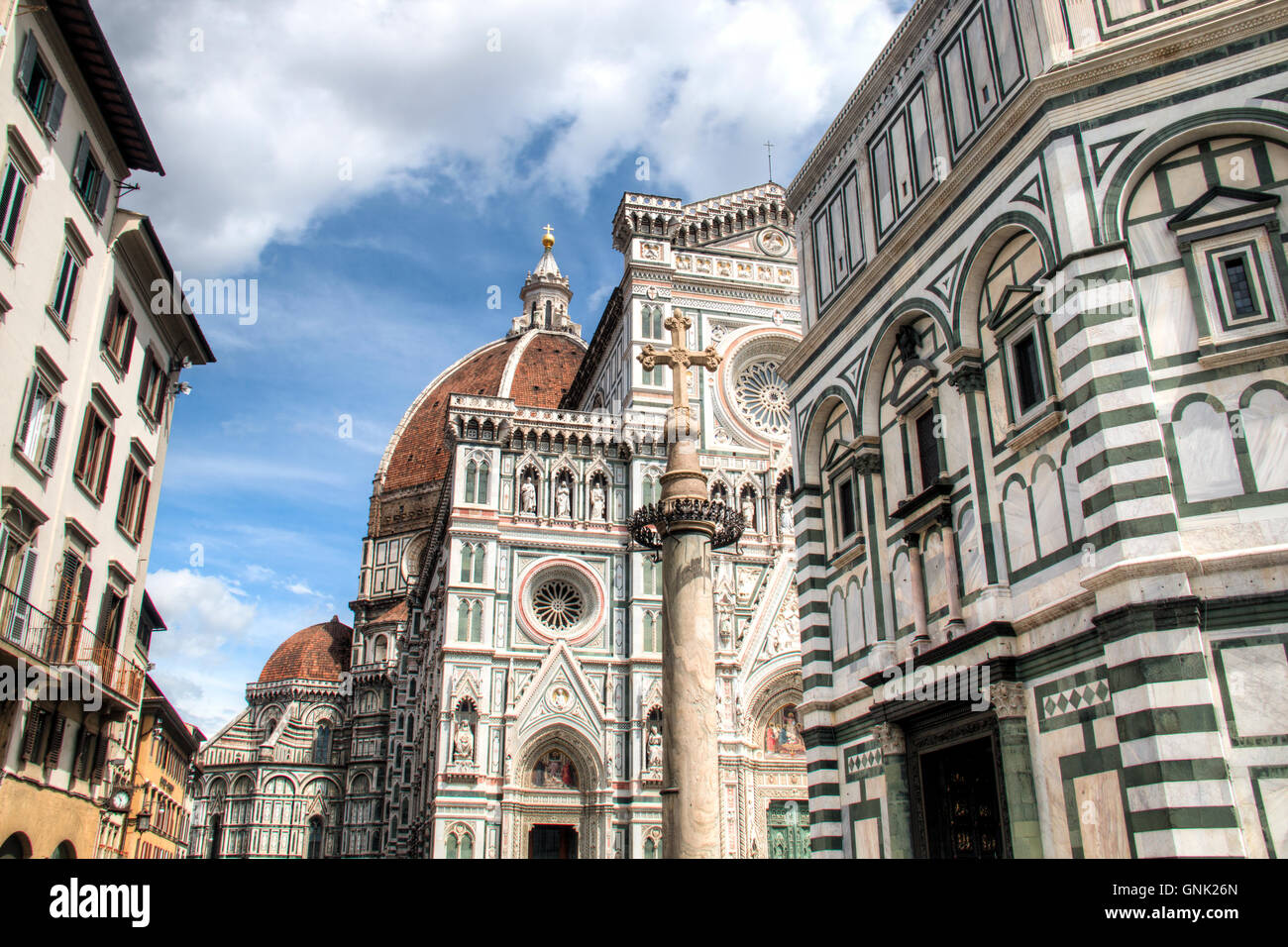The world famous cathedral and Duomo (dome) of Florence in Italy Stock ...