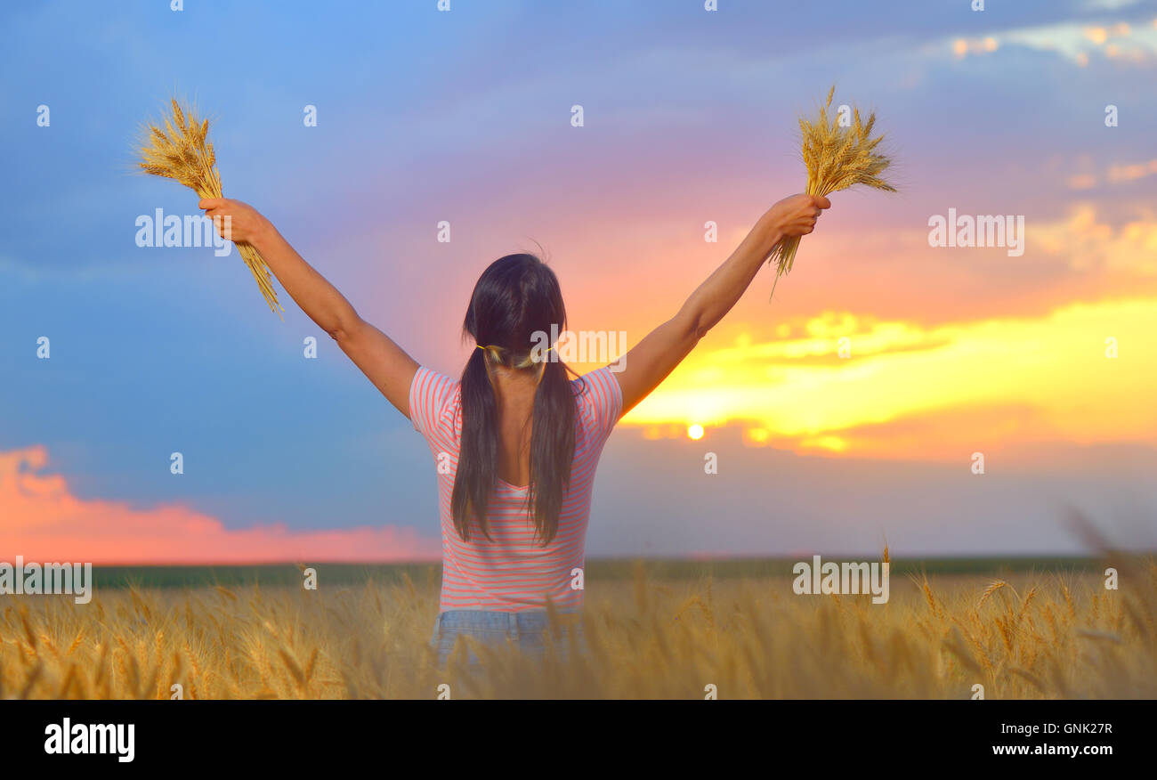 Woman praising god hi-res stock photography and images - Alamy