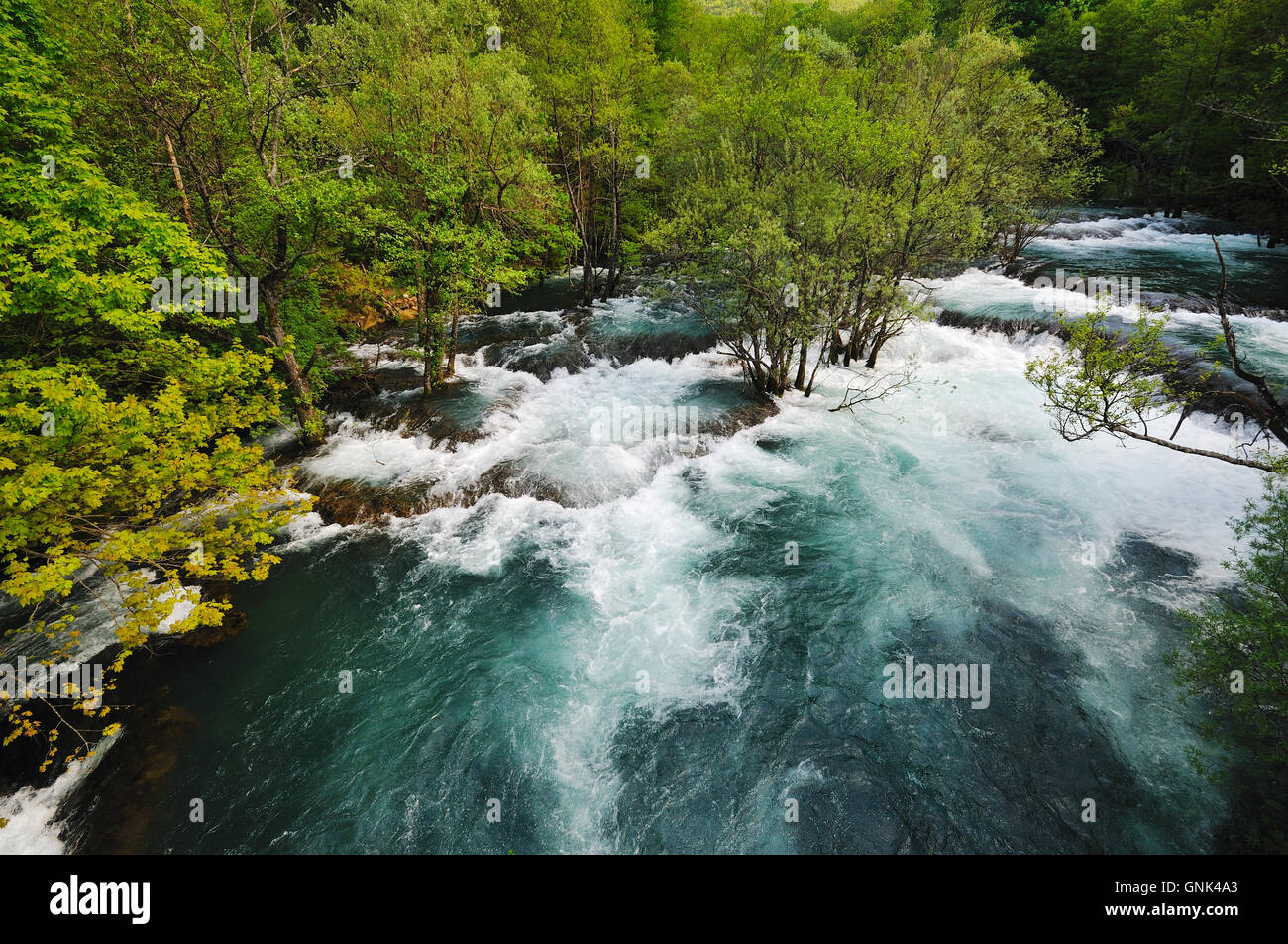 river waterfall wild Stock Photo - Alamy