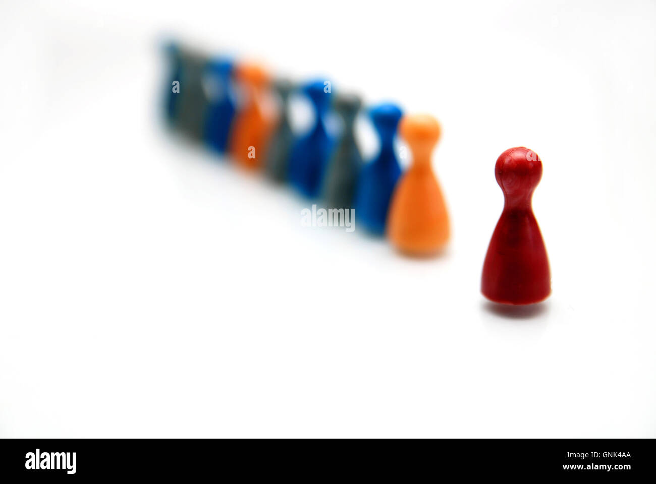 Concept of a multi-colored crowd Stock Photo - Alamy