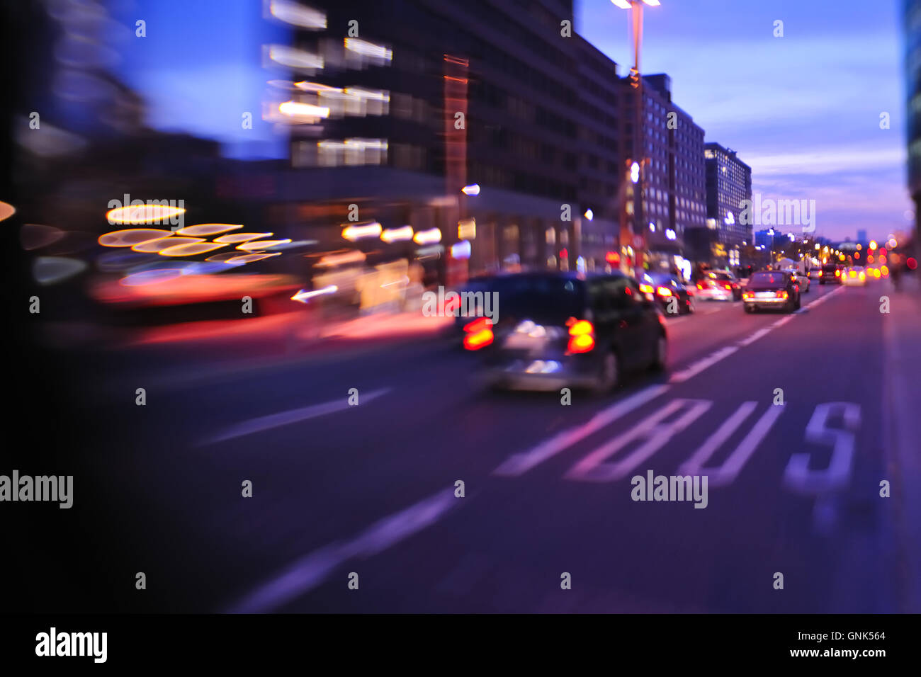 Night scenery cars moving fast hi-res stock photography and images - Alamy