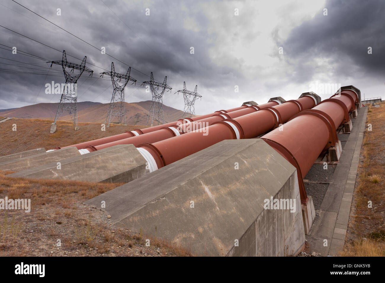 Hydroelectric plant in renewable energy concept Stock Photo - Alamy