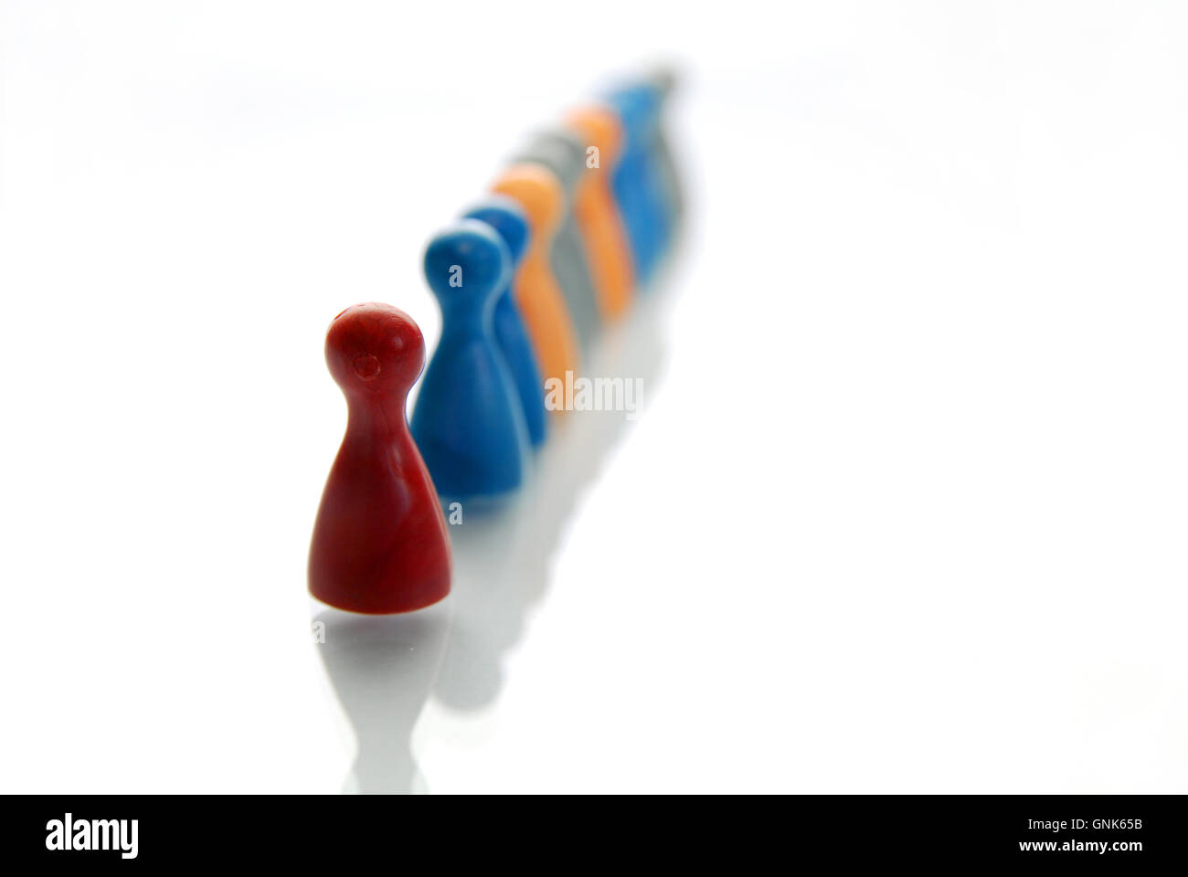 Concept of a multi-colored crowd Stock Photo - Alamy