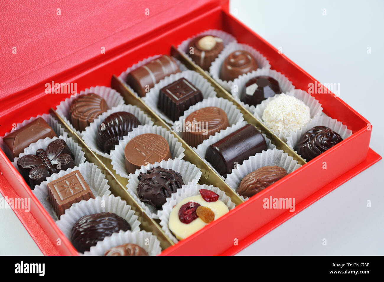 chocolate and praline Stock Photo - Alamy