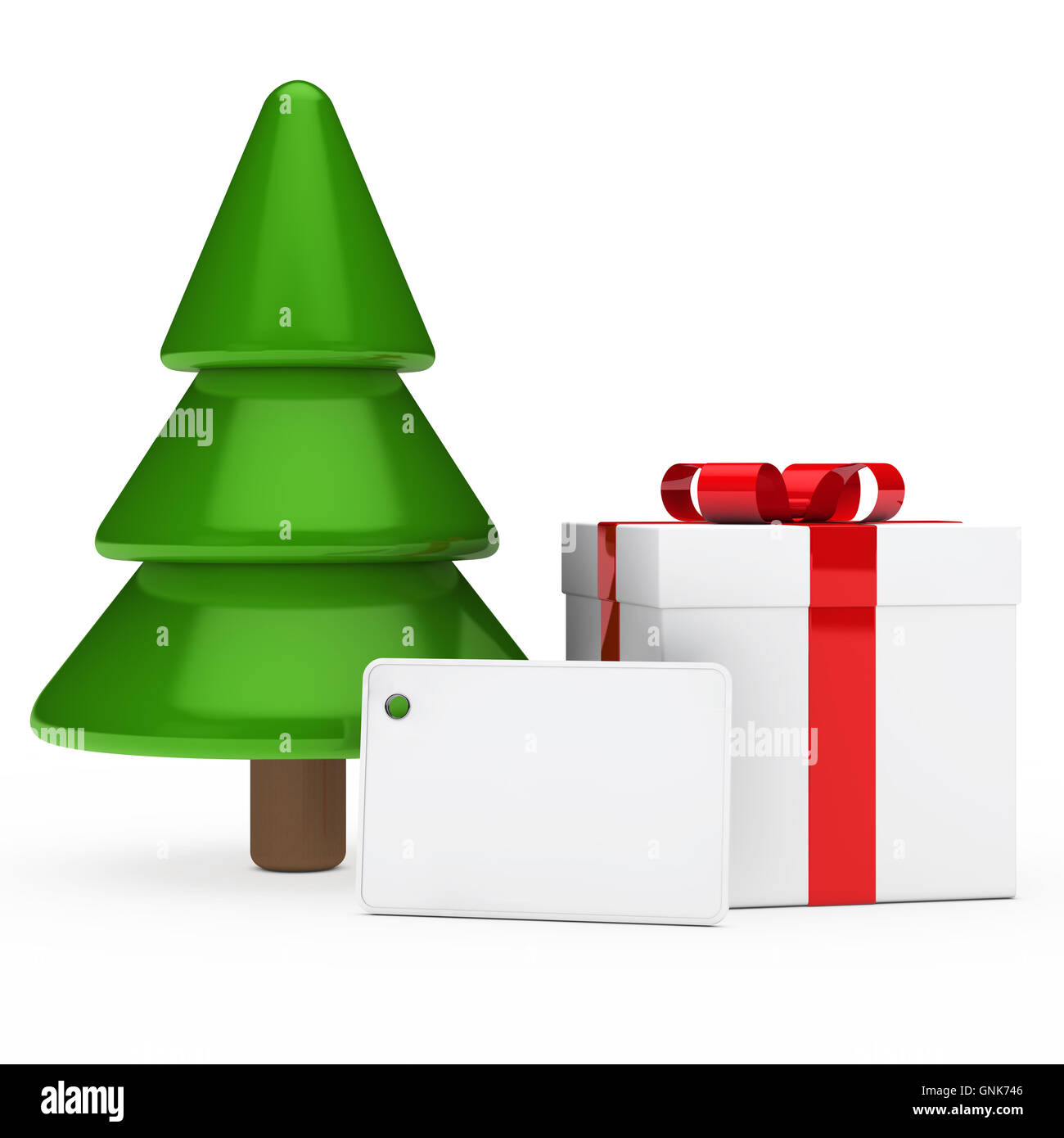 Gift under the tree Cut Out Stock Images & Pictures - Alamy