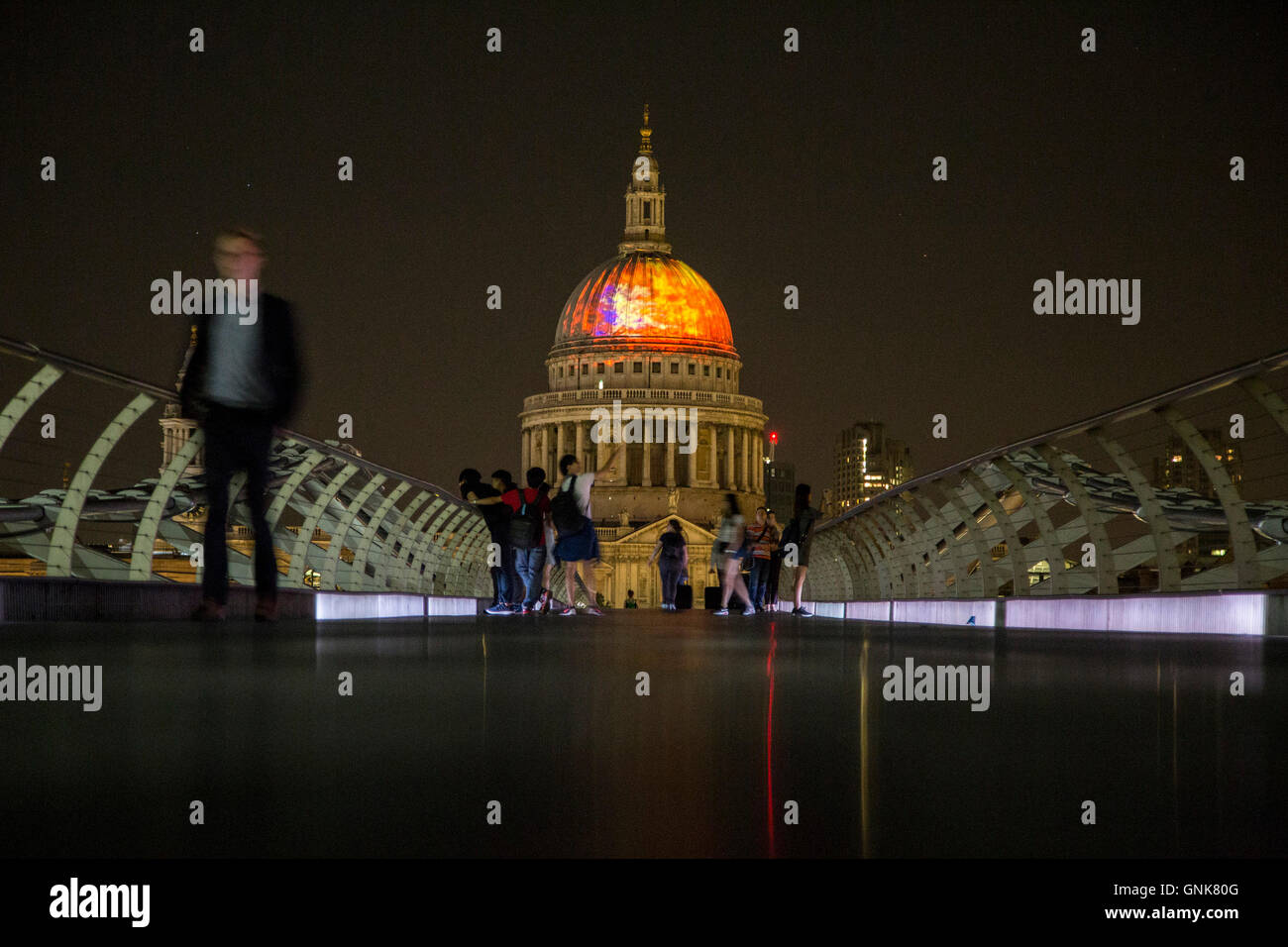 Martin firrell projection st pauls hi-res stock photography and images ...