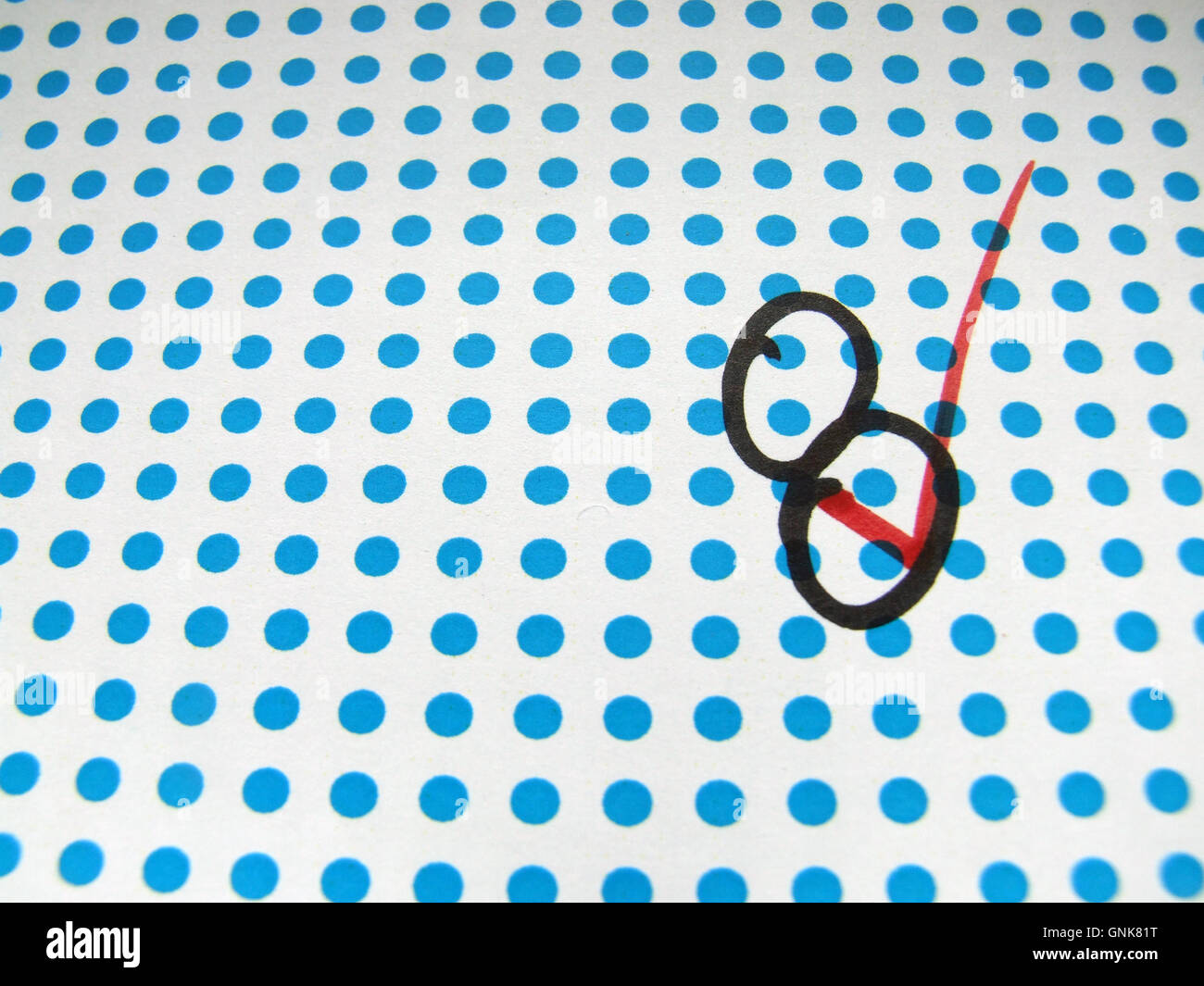 ok symbol and chart in background Stock Photo - Alamy