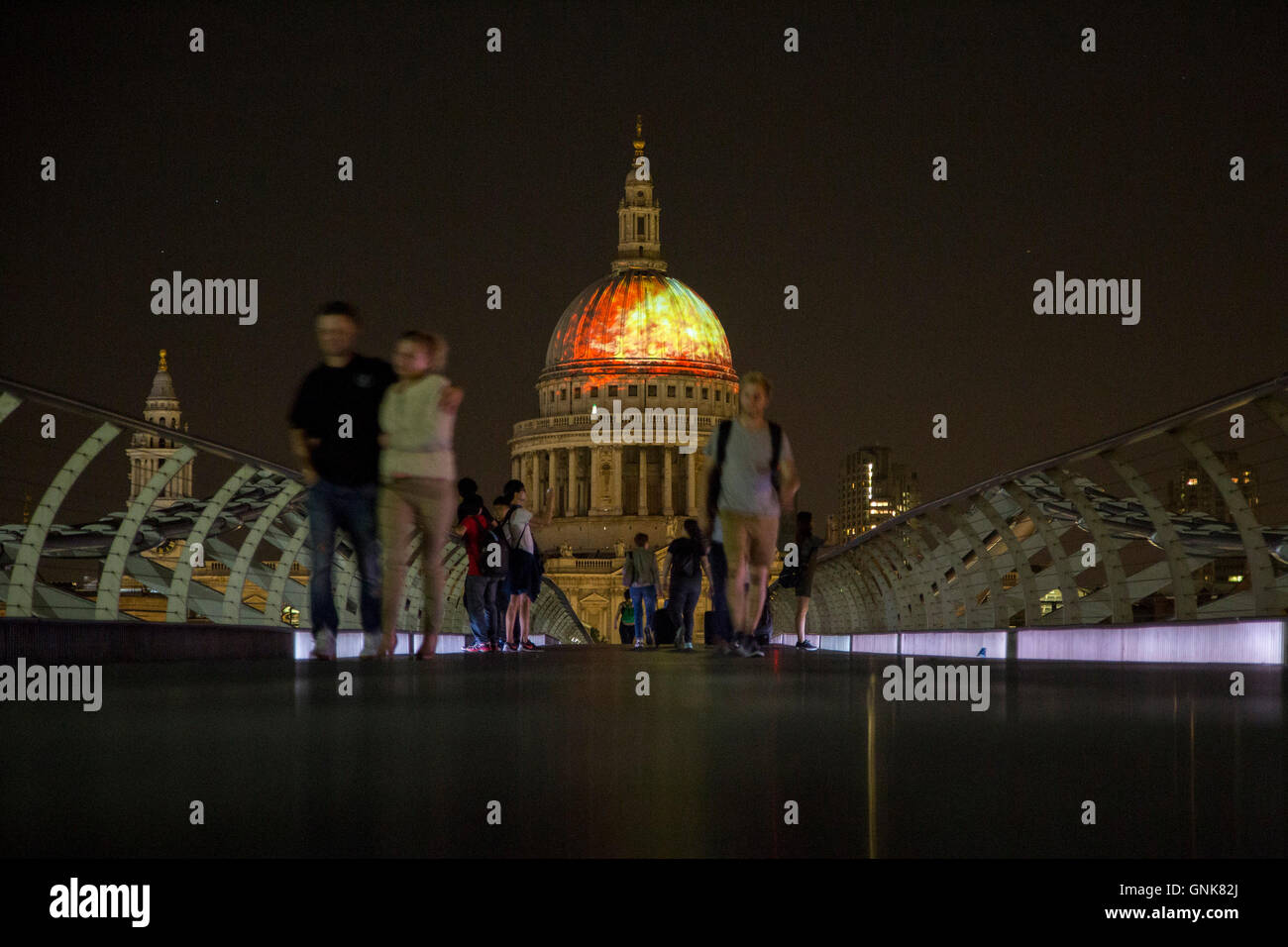 Martin firrell projection st pauls hi-res stock photography and images ...