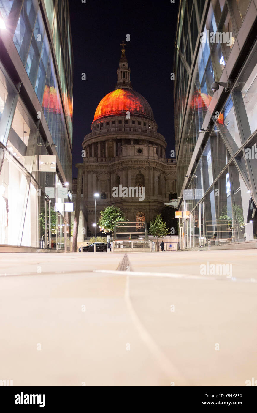 Martin firrell projection st pauls hi-res stock photography and images ...