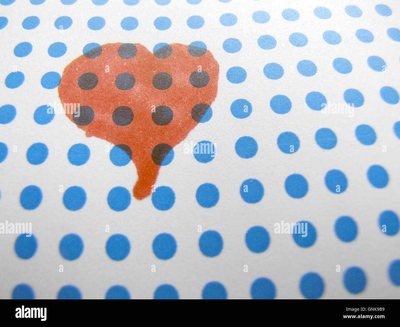 heard drawing on dotted surface Stock Photo - Alamy