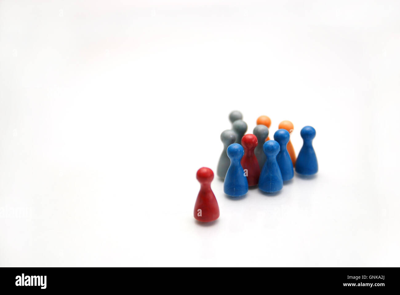 Concept of a multi-colored crowd Stock Photo - Alamy