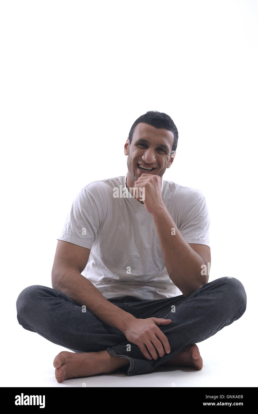portrait of relaxed young man Stock Photo - Alamy
