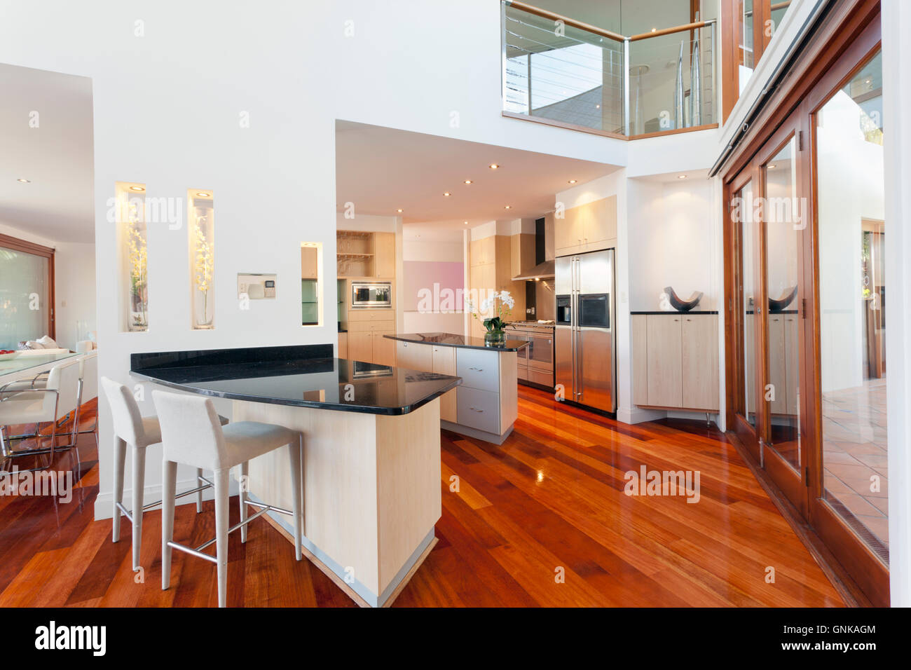 Modern house interior Stock Photo - Alamy
