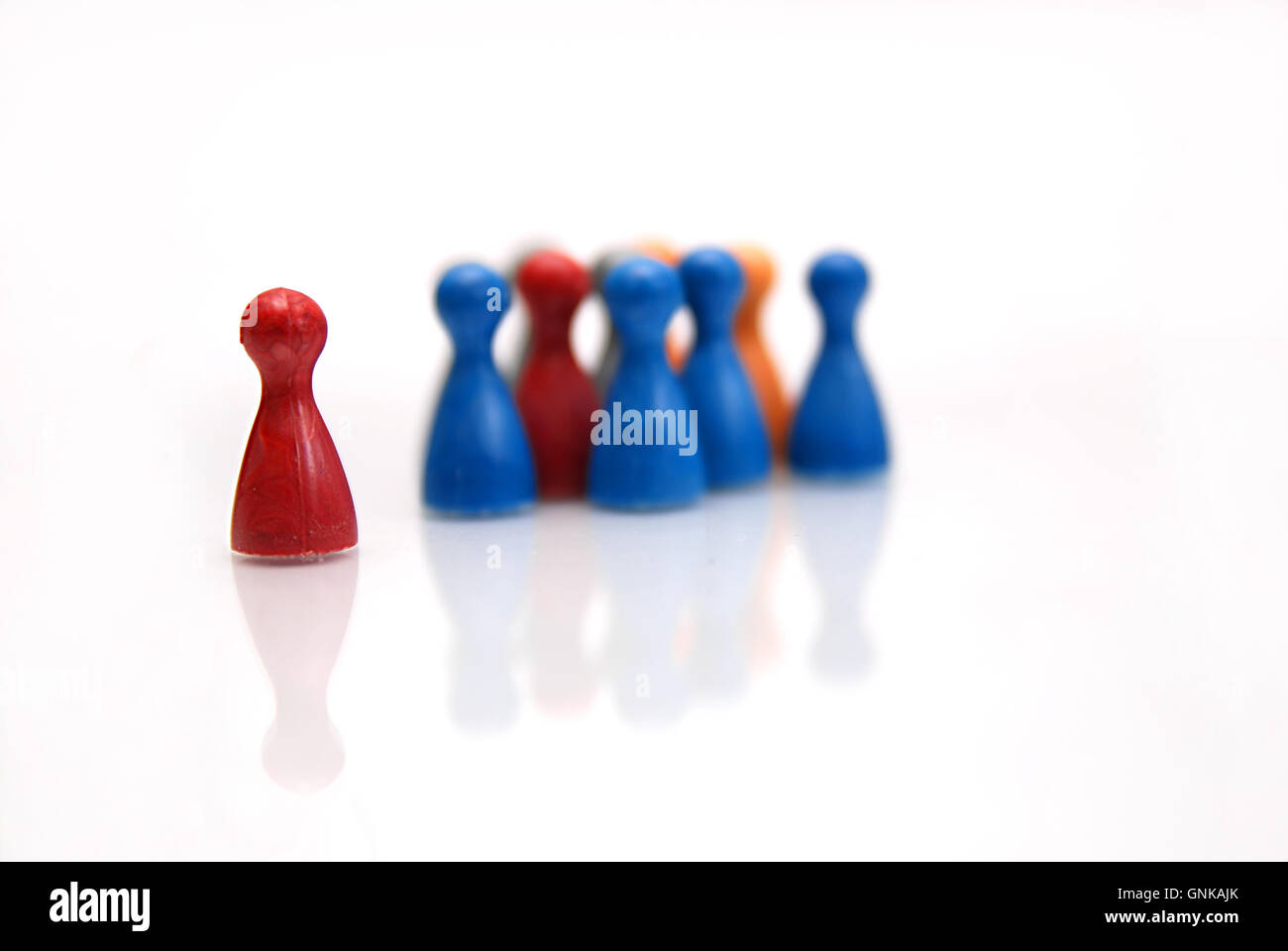 Concept of a multi-colored crowd Stock Photo - Alamy
