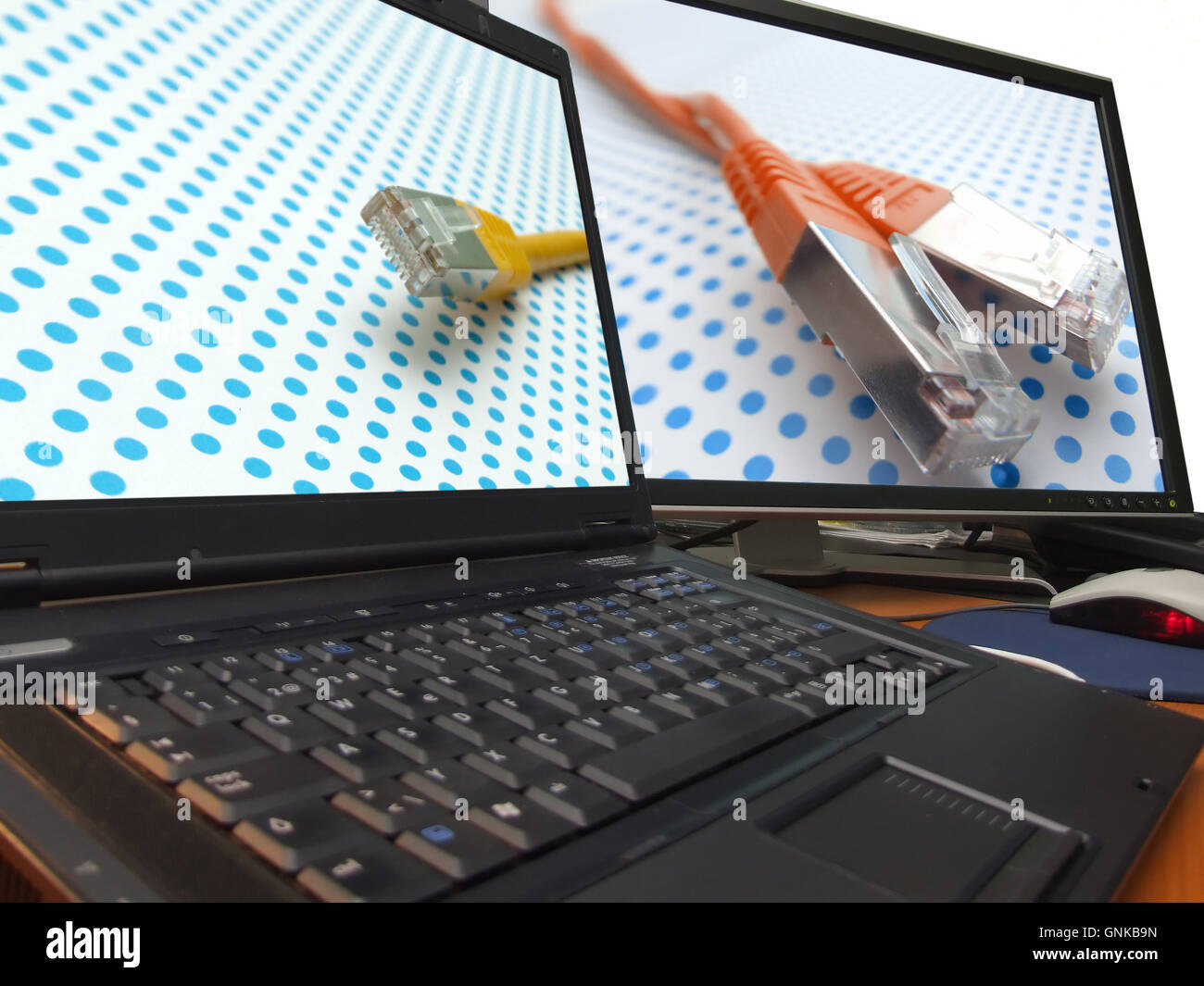 Network cables concept office hi-res stock photography and images - Alamy