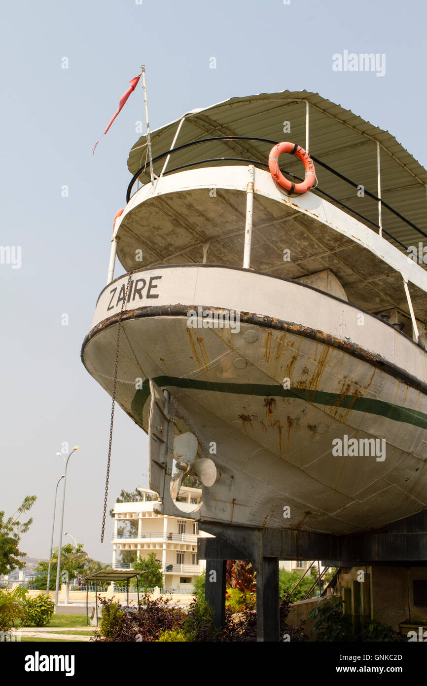 Boat in roundabout, Lobito Angola Stock Photo - Alamy