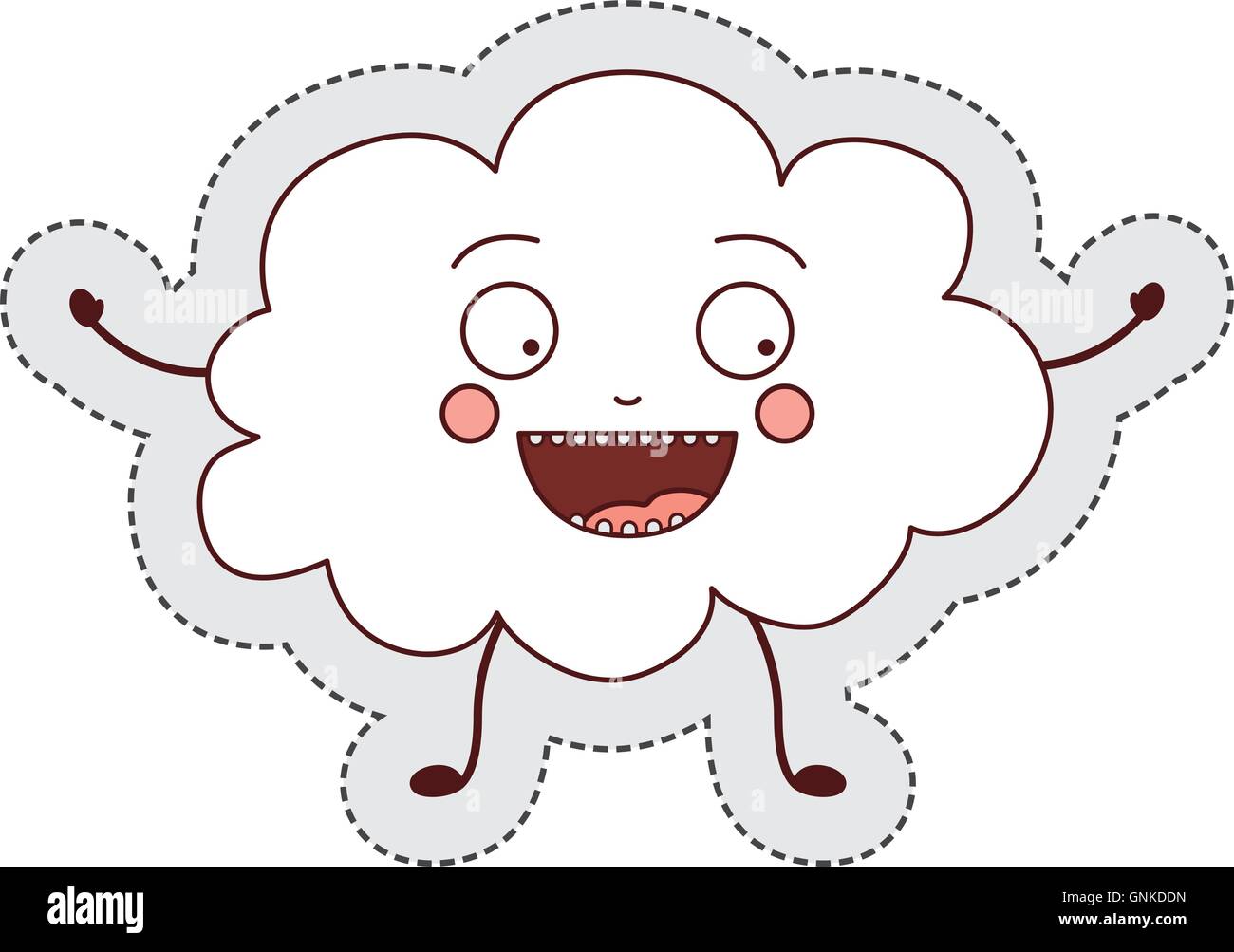 cloud cartoon sticker design Stock Vector Image & Art - Alamy