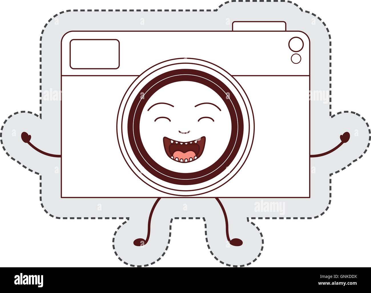 camera cartoon sticker design Stock Vector Image & Art - Alamy
