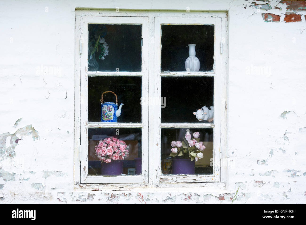 Traditional quaint window of objects and artifacts in Fano - Fanoe - in ...