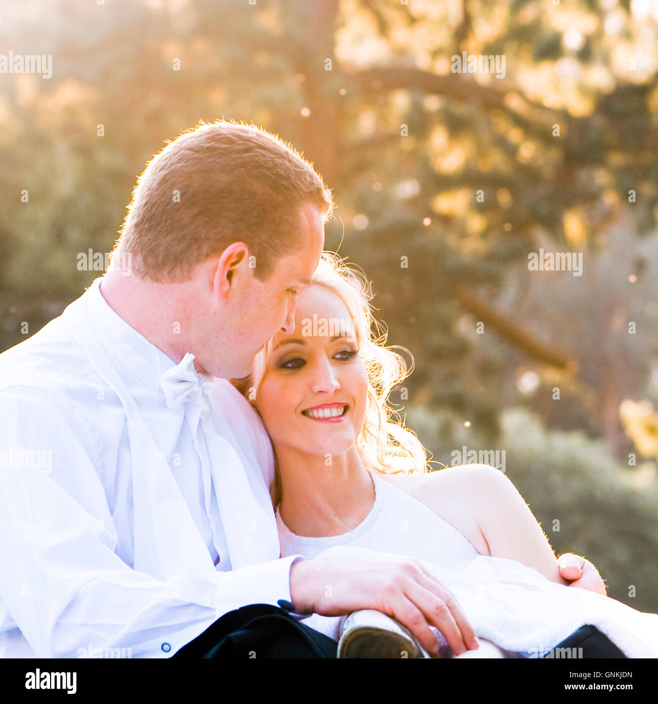 Couple holding each other Stock Photo - Alamy