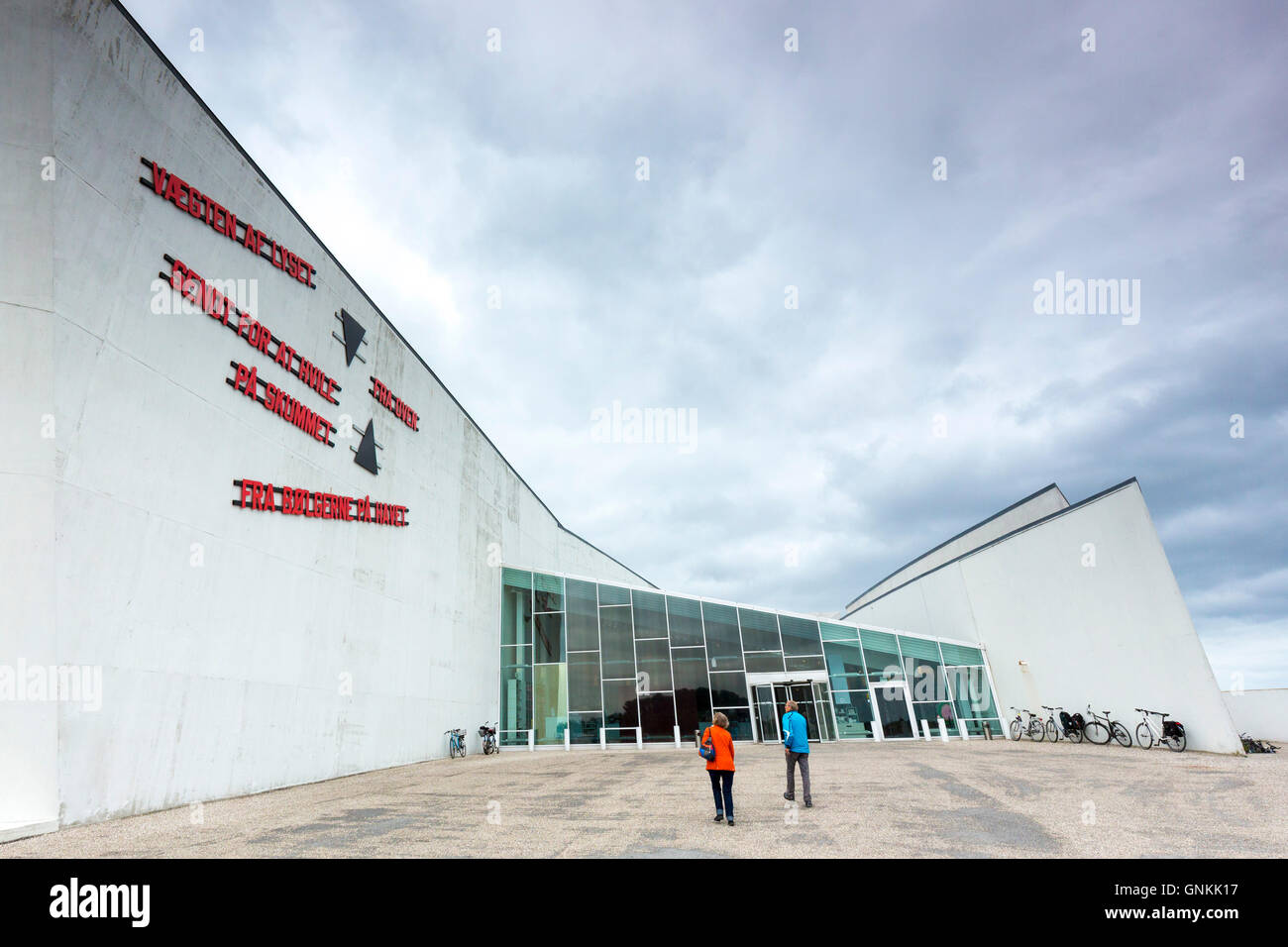 Visitors arriving at Arken Museum of Modern Art ( ARKEN Museum for ...
