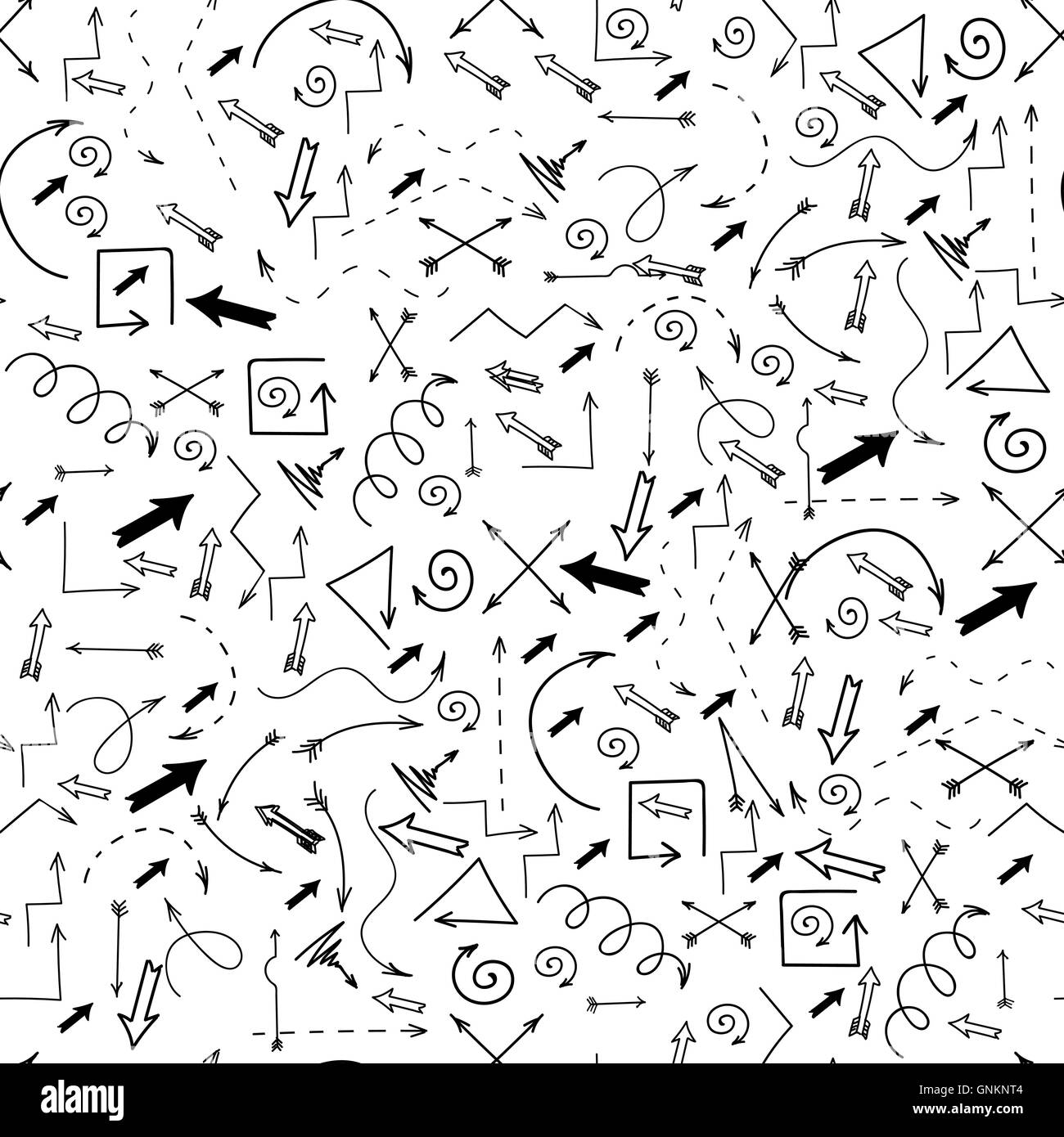 Different Arrows Seamless Pattern Stock Vector Image & Art - Alamy